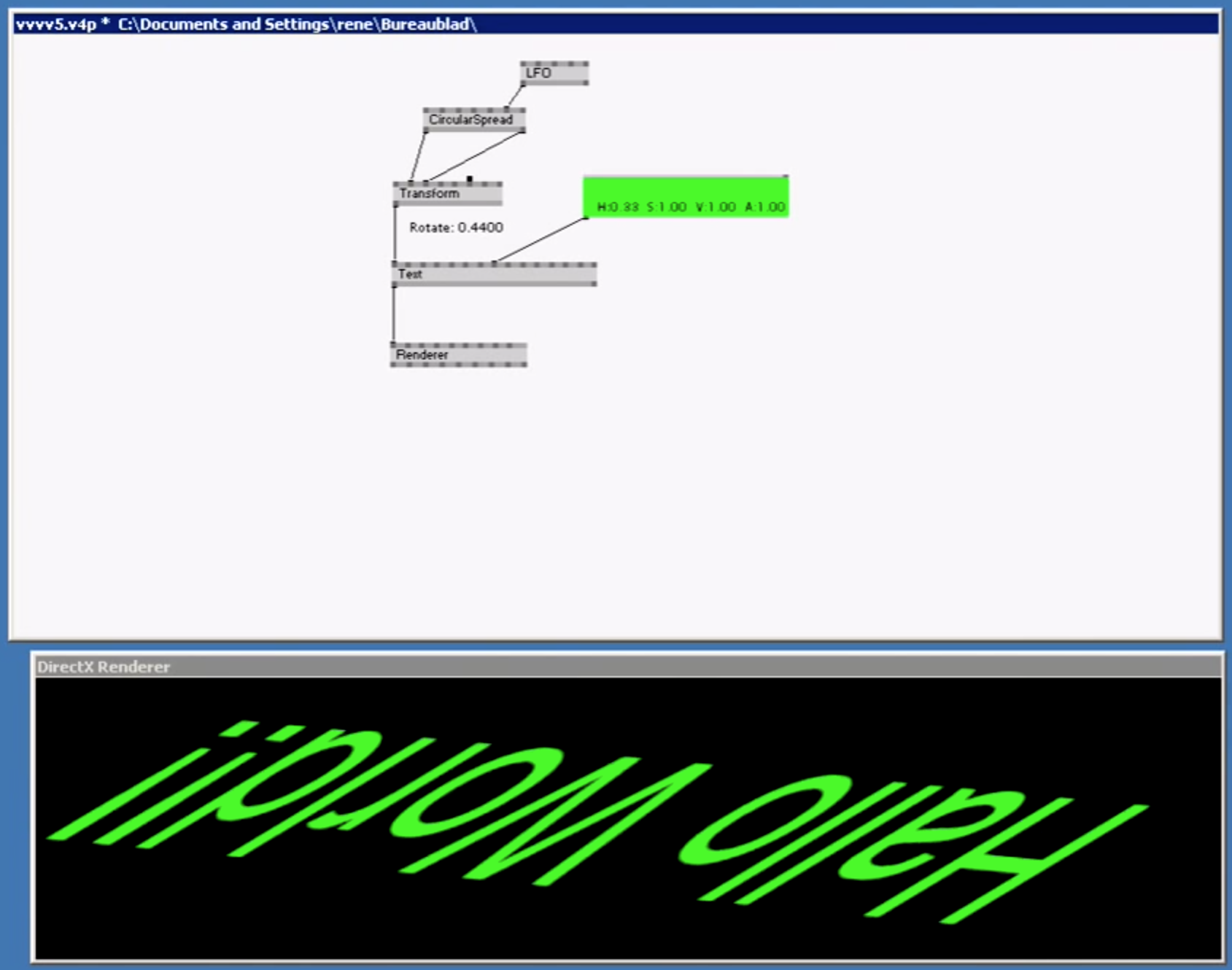 Crear con código: VVVV – Design Matters